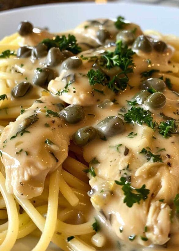 Easy Chicken Piccata Pasta Recipe